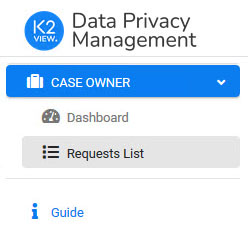 DSAR Fulfillment Case Owner Perform Task | K2View Support