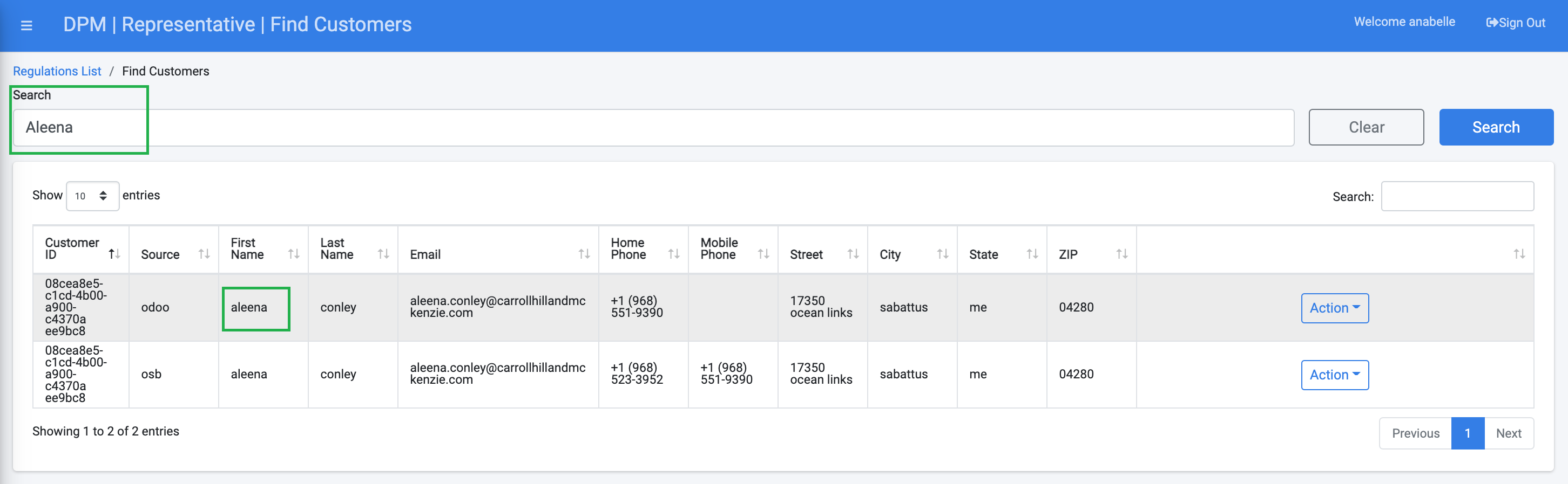 Purging Search Customer To Purge | K2View Support