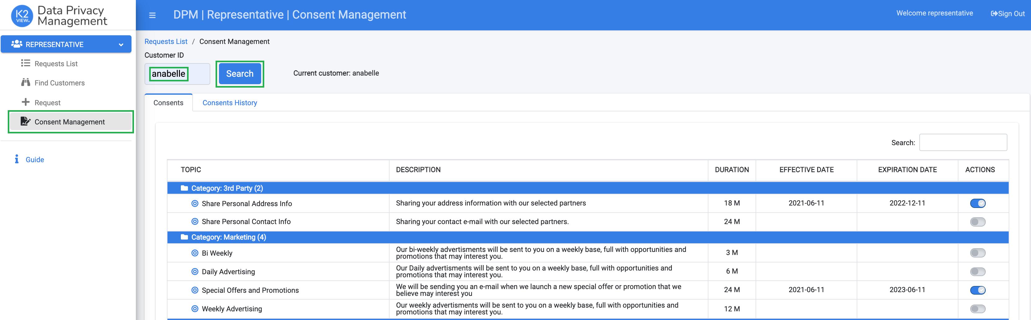 Representative Login | K2View Support